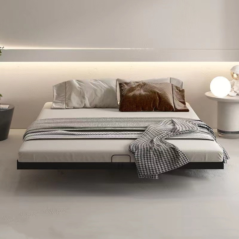 BLOE Suspended Bed Modern Simple No Bedside Iron Frame Double Bed ...
