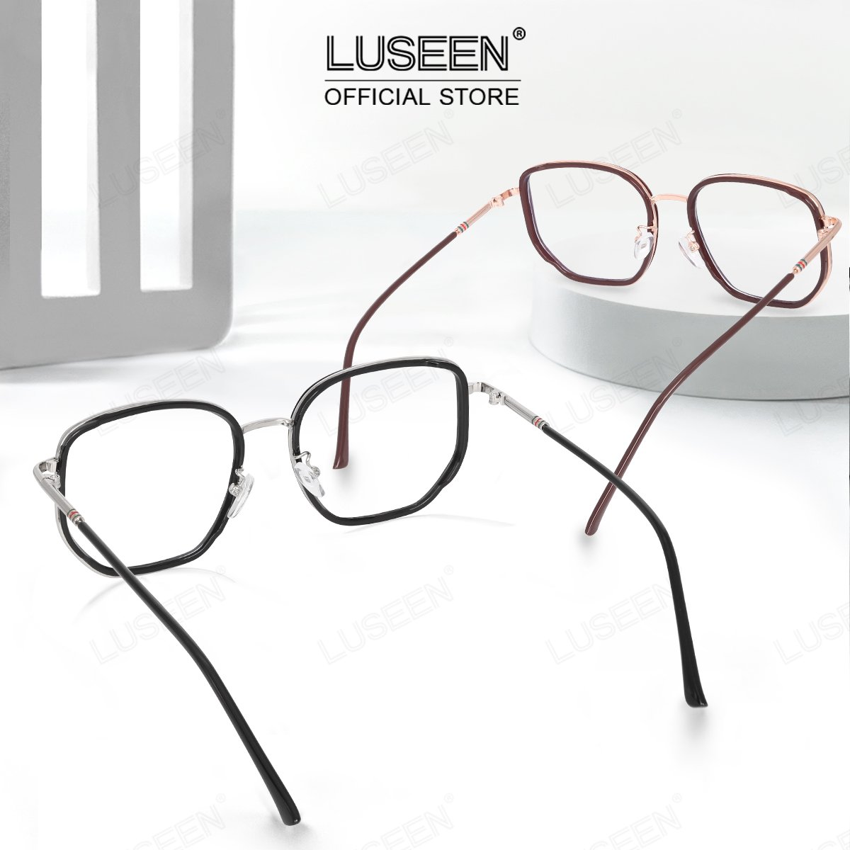 LUSEEN Anti Radiation Eyeglass Photochromic Eye Glasses Anti Blue Light ...