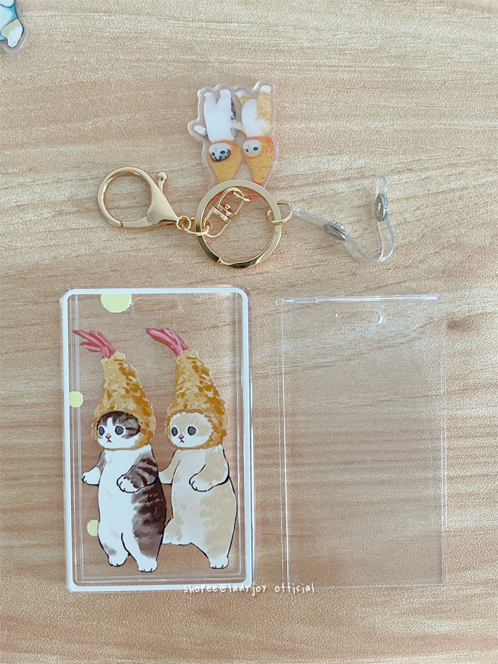 Japanese Mofusand Cat Transparent Document Holder Student Card Subway ...