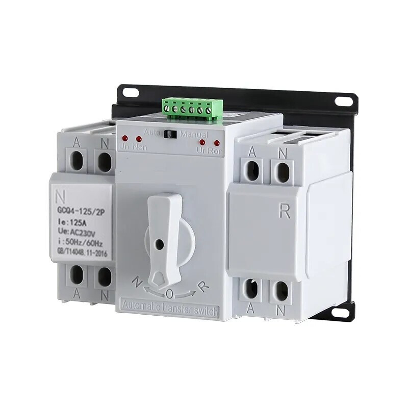 Ats 2P Dual Power Automatic Transfer Switch Circuit Breaker MCB 2P/220V ...