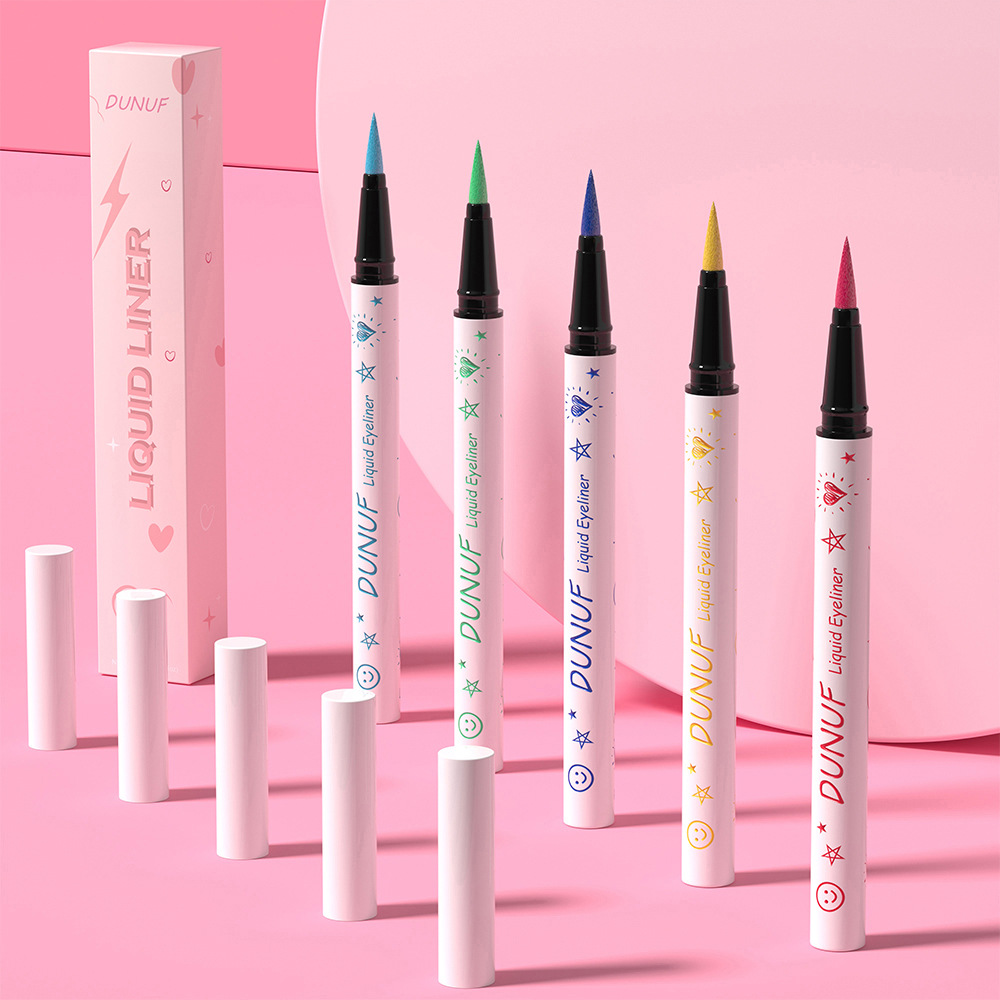 DUNUF 12 Colors Long-lasting Waterproof Liquid Eyeliner, Sweat ...