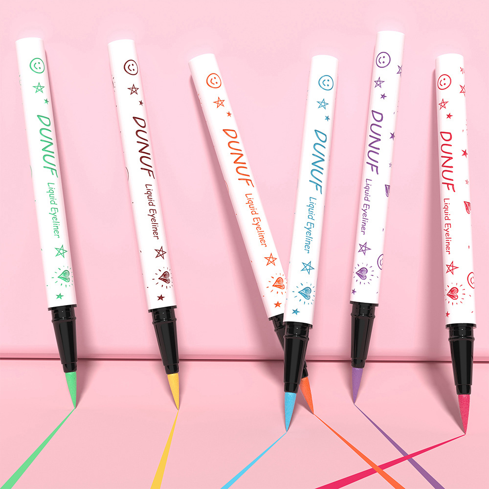 DUNUF 12 Colors Long-lasting Waterproof Liquid Eyeliner, Sweat ...