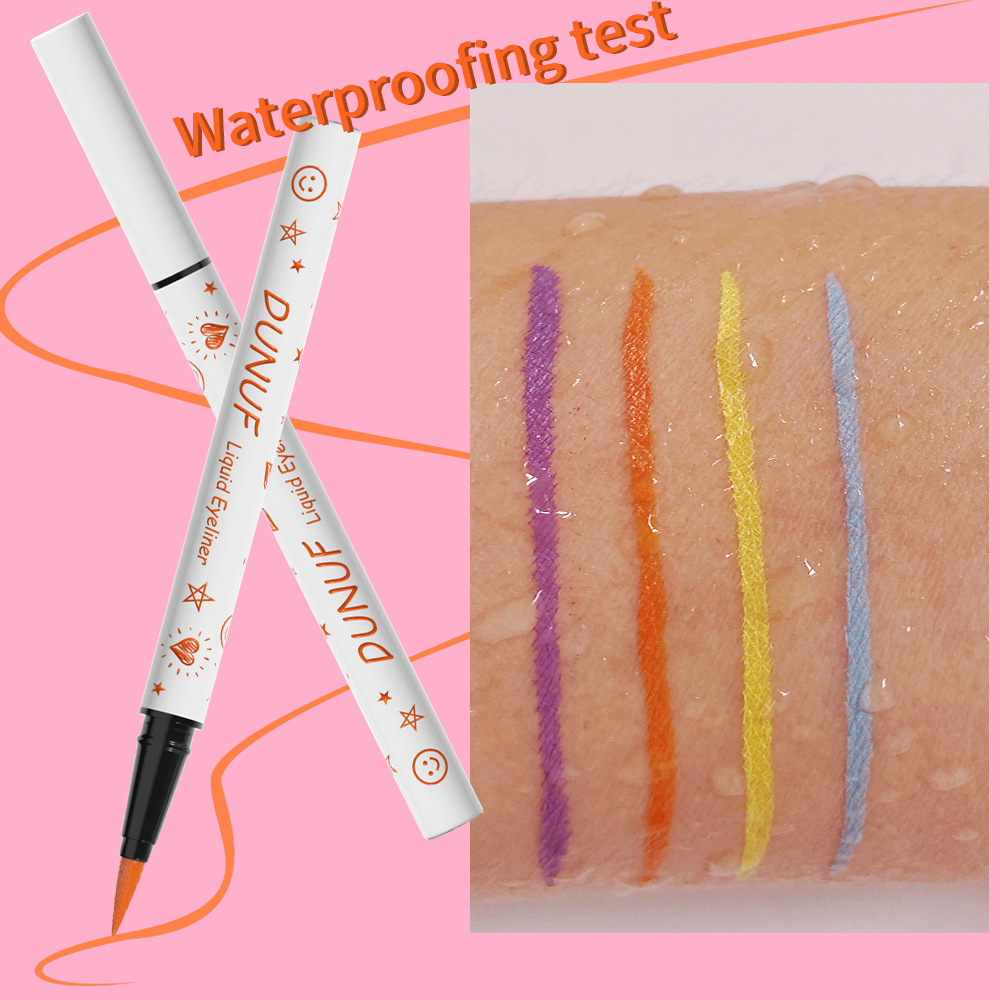 DUNUF 12 Colors Long-lasting Waterproof Liquid Eyeliner, Sweat ...
