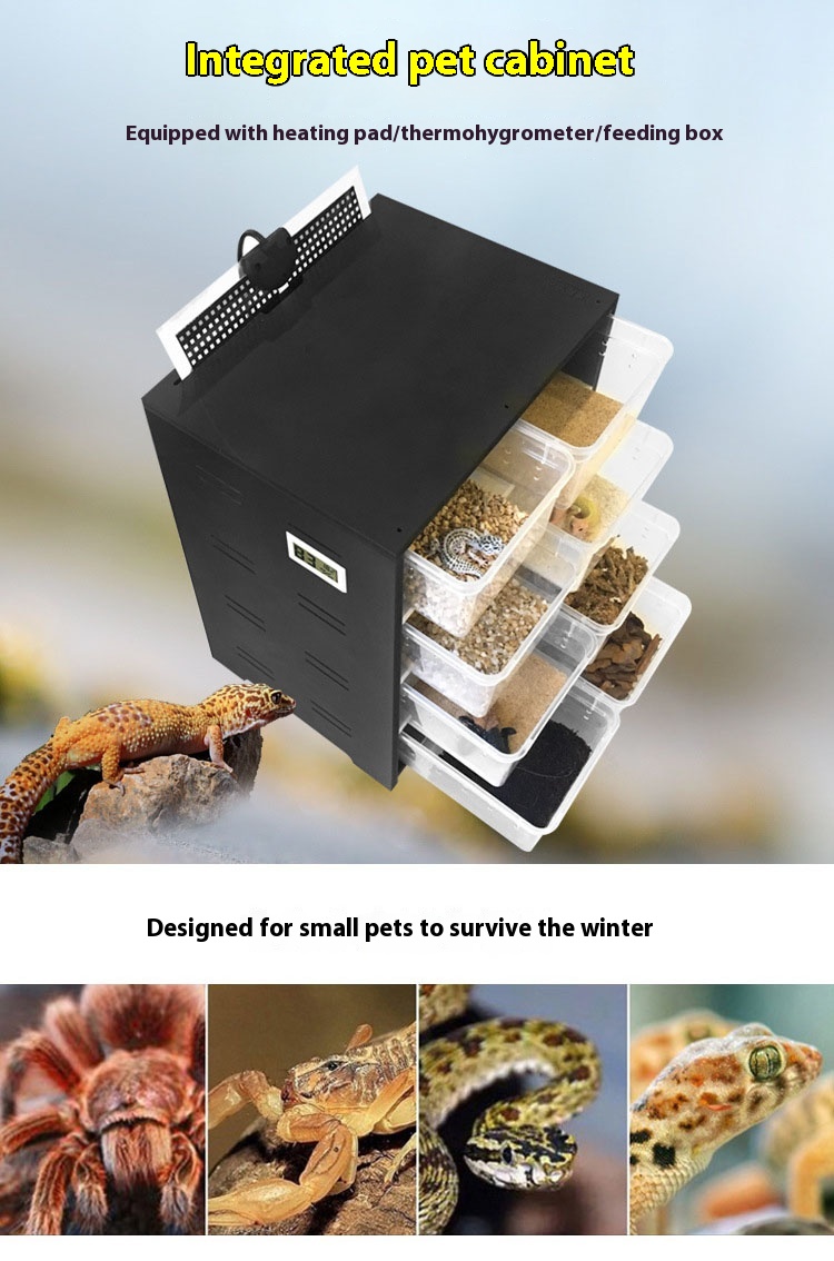 Reptile Box Climbing Pet Cabinet Climbing Pet Box PVC Insulation Box ...