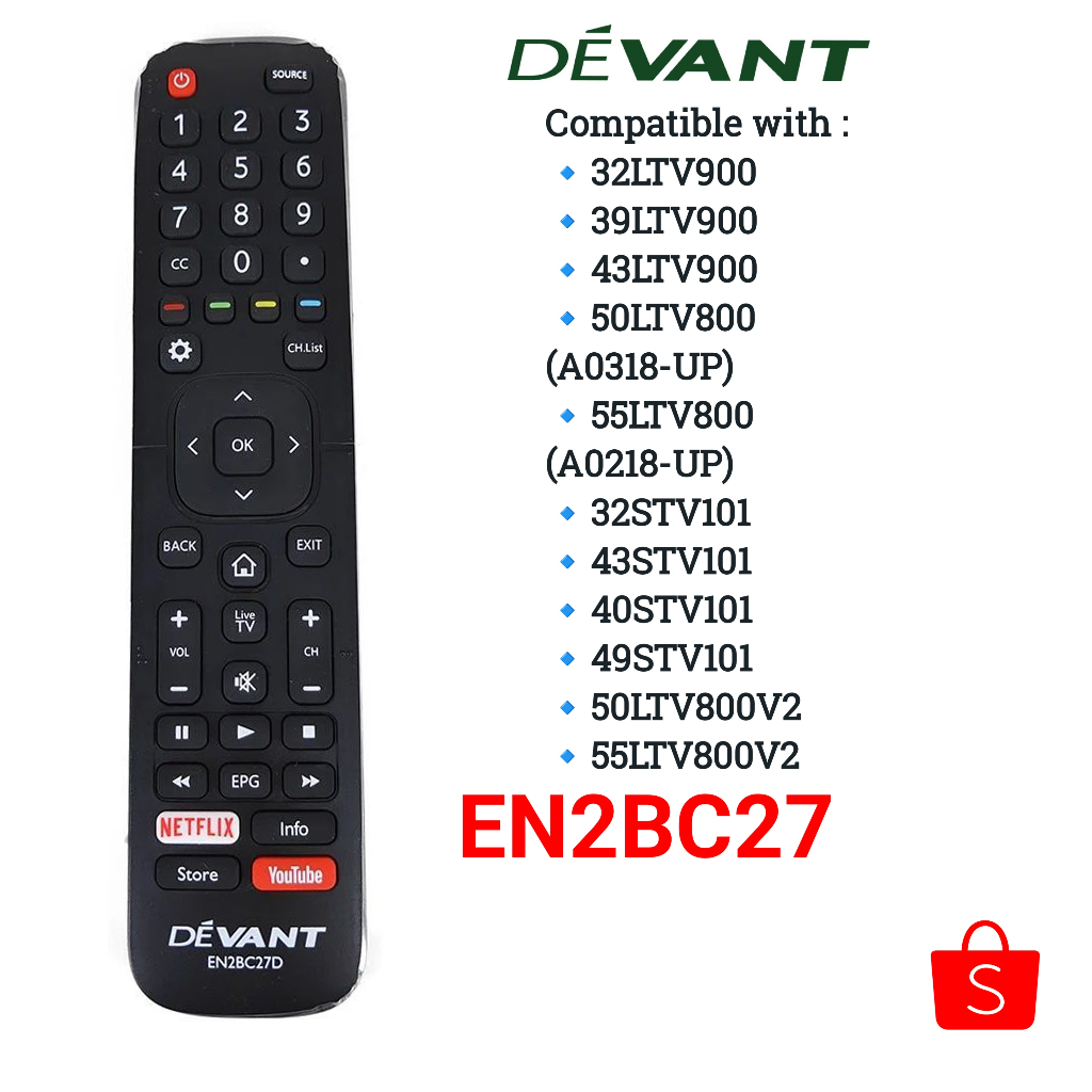 Genuine Remote Control devant LCD Smart TV Remote Control FOR hisense ...