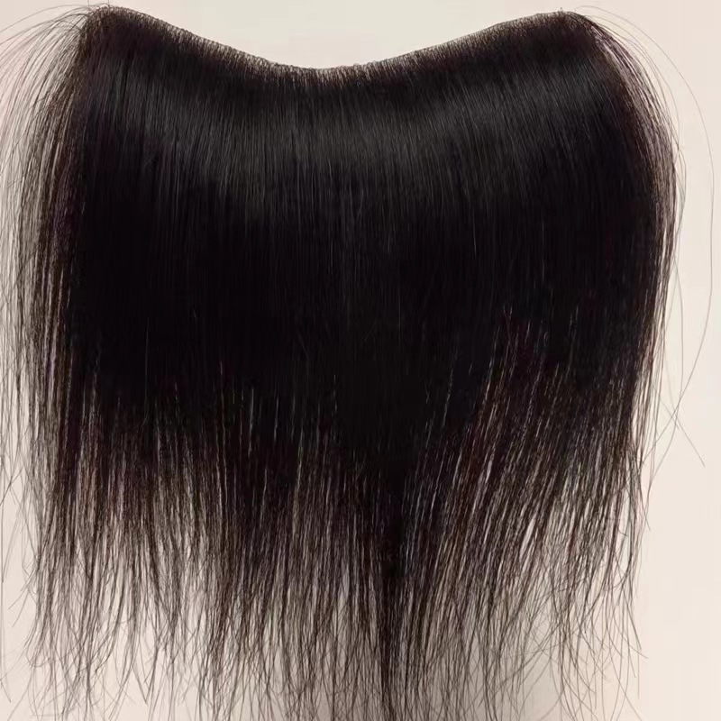 Hairline Fake hair patch Fake bangs wig piece M-shaped hairline Patch ...