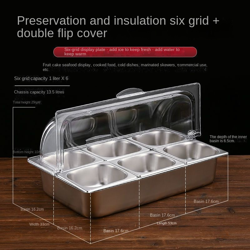 Stainless Steel Basin Double-Layer Cold Storage Fresh-Keeping Box ...