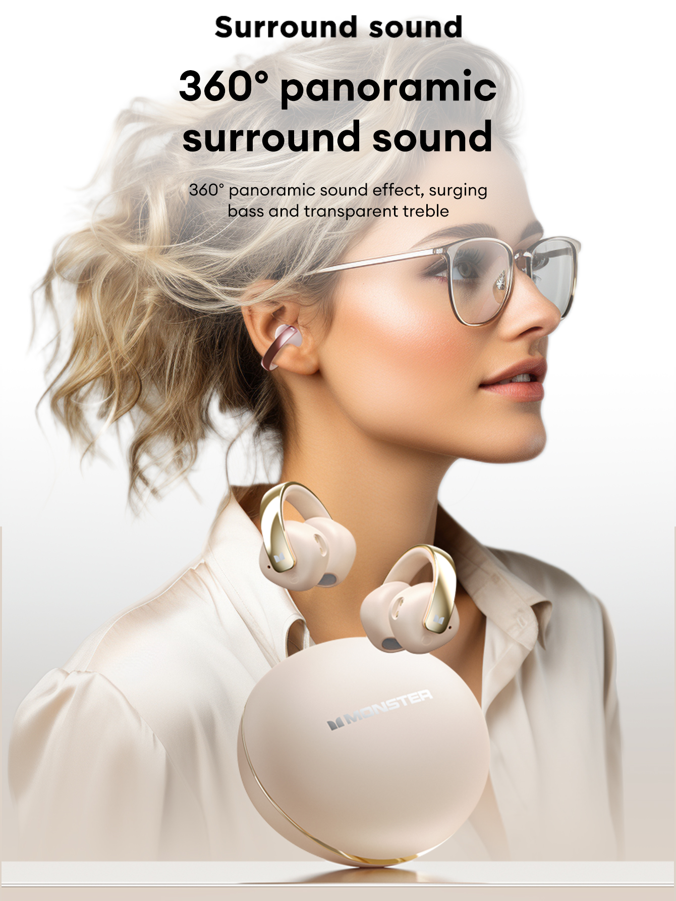 Monster XKT30 Bluetooth Earphone HD Call Intelligent Noise Cancellation ...