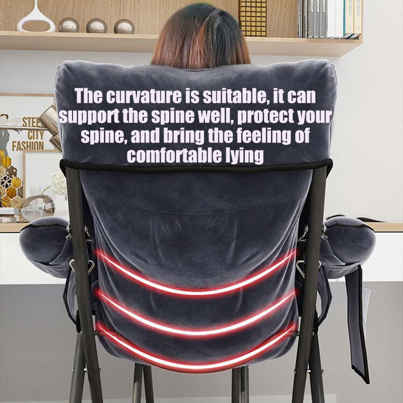 200KG Load-bearing Folding Reclining Chair With Cushion Foam Foldable ...