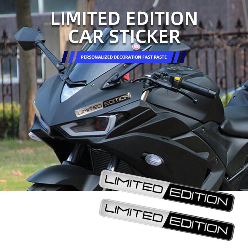 1 Pair Motorcycle Decoration Stickers "Limited Edition" Logo Stickers ...