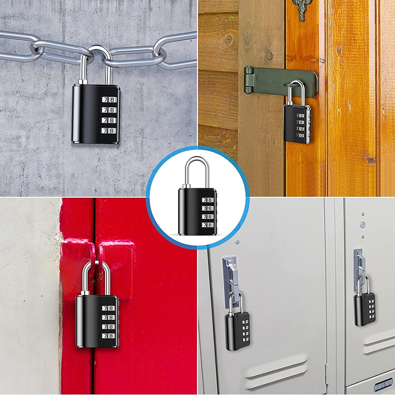 KIPRUN Combination Lock, 4 Digit Security Padlock with Key ...