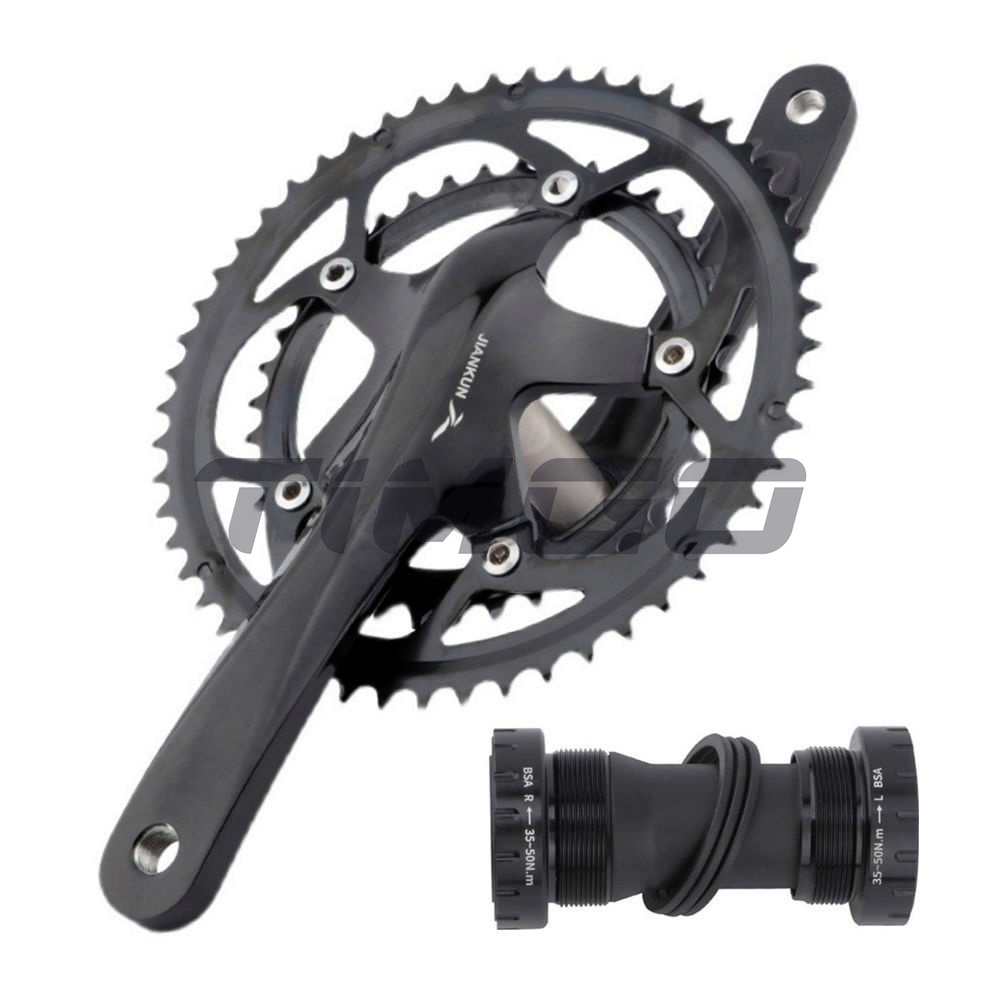 Jiankun Road Bike 2×9/10/11 Speed Crankset 50-34T 53-39T Hollowtech ...