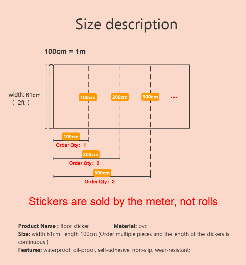 Floor Sticker Bathroom Non-slip And Wear-resistant Kitchen Balcony ...
