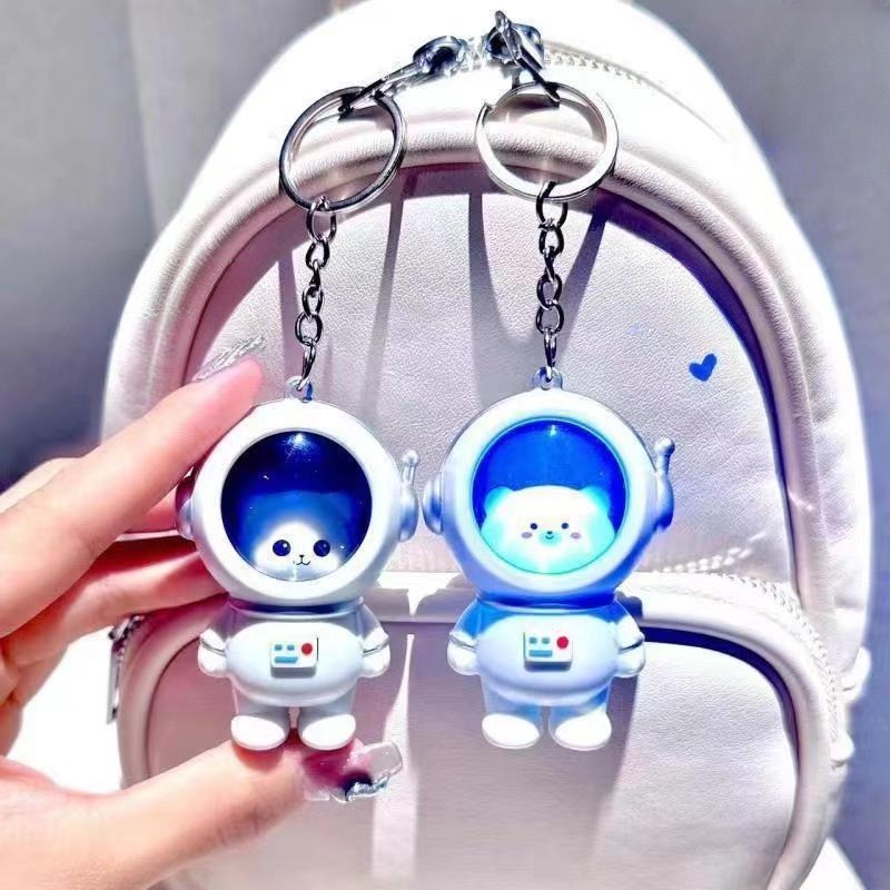 Starry Sky Little Bear Night Light Glowing Astronaut Keychain,Pendant ...