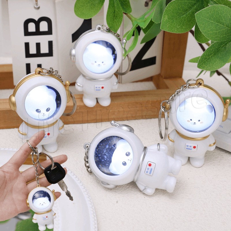 Starry Sky Little Bear Night Light Glowing Astronaut Keychain,Pendant ...