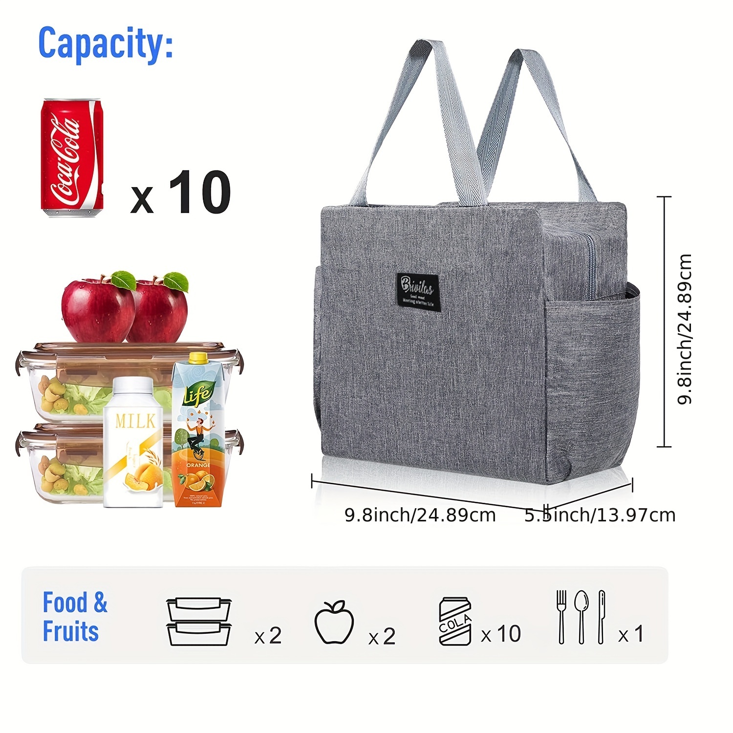 Large Capacity Oxford Fabric High Quality Bento Lunch Box Storage Bag ...