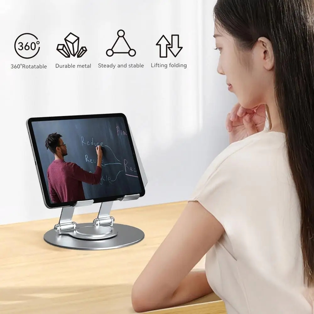 Tablet Holder 360 Degree Rotating Tablet Holder Adjustable Folding ...