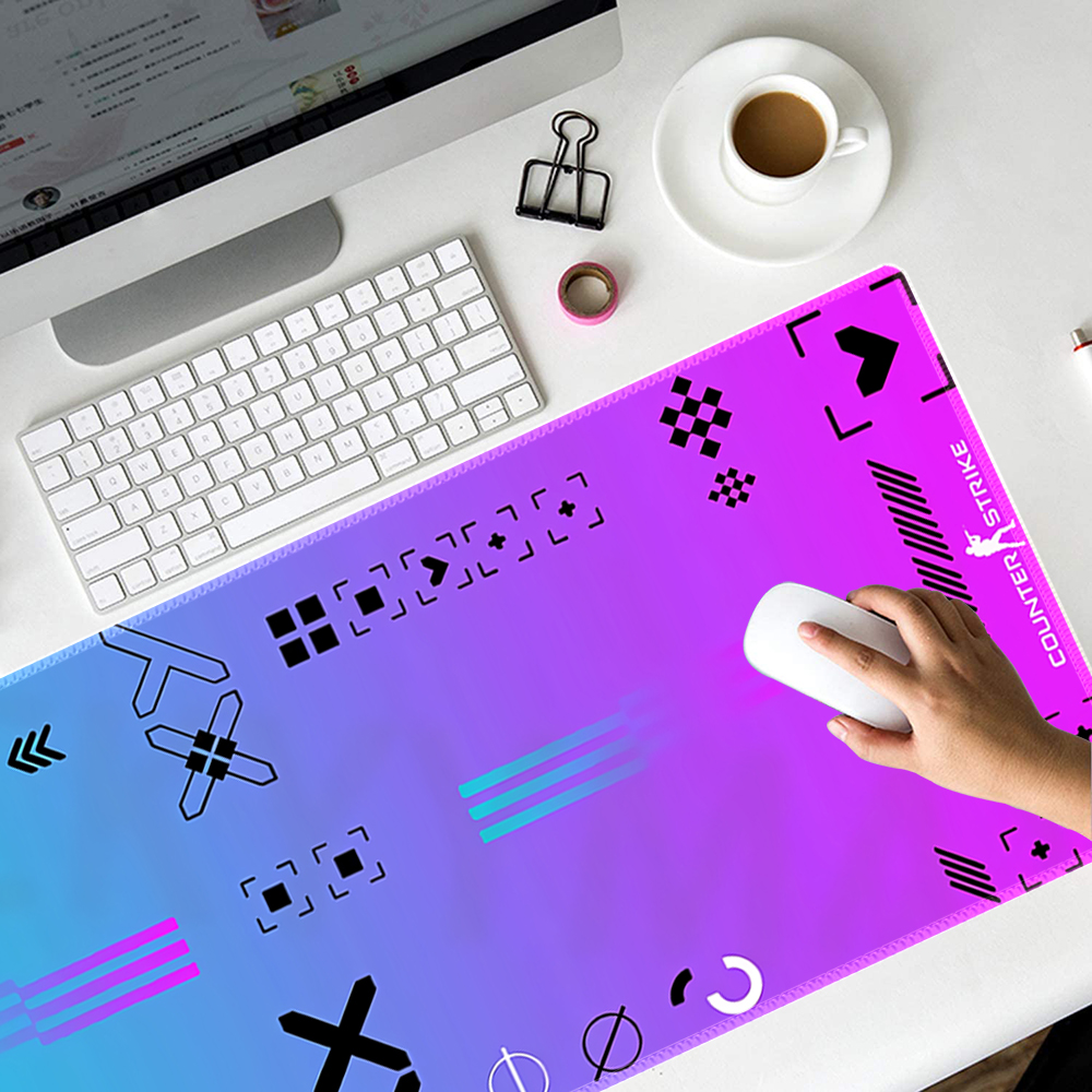 Geometric patterns Mouse Pad 900x400 Gaming Mat Desk Accessories Office ...