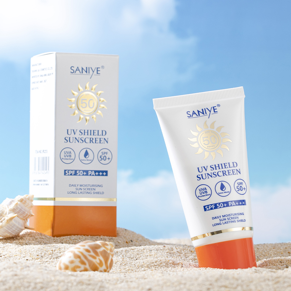 SANIYE Sunblock SPF90 PA+++ Body Face Sunscreen High Level Sun Protection Sun Cream Travel Size ...
