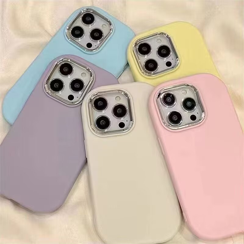 Fashion Simple Solid Color Silicone Soft Case Realme 14X 5 5i 5S 6i 8 9 ...