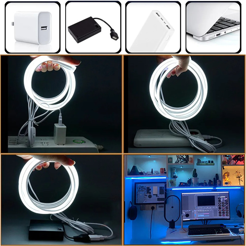 5V USB LED Neon Light with ON/OFF Switch for Indoor & Outdoor DIY ...
