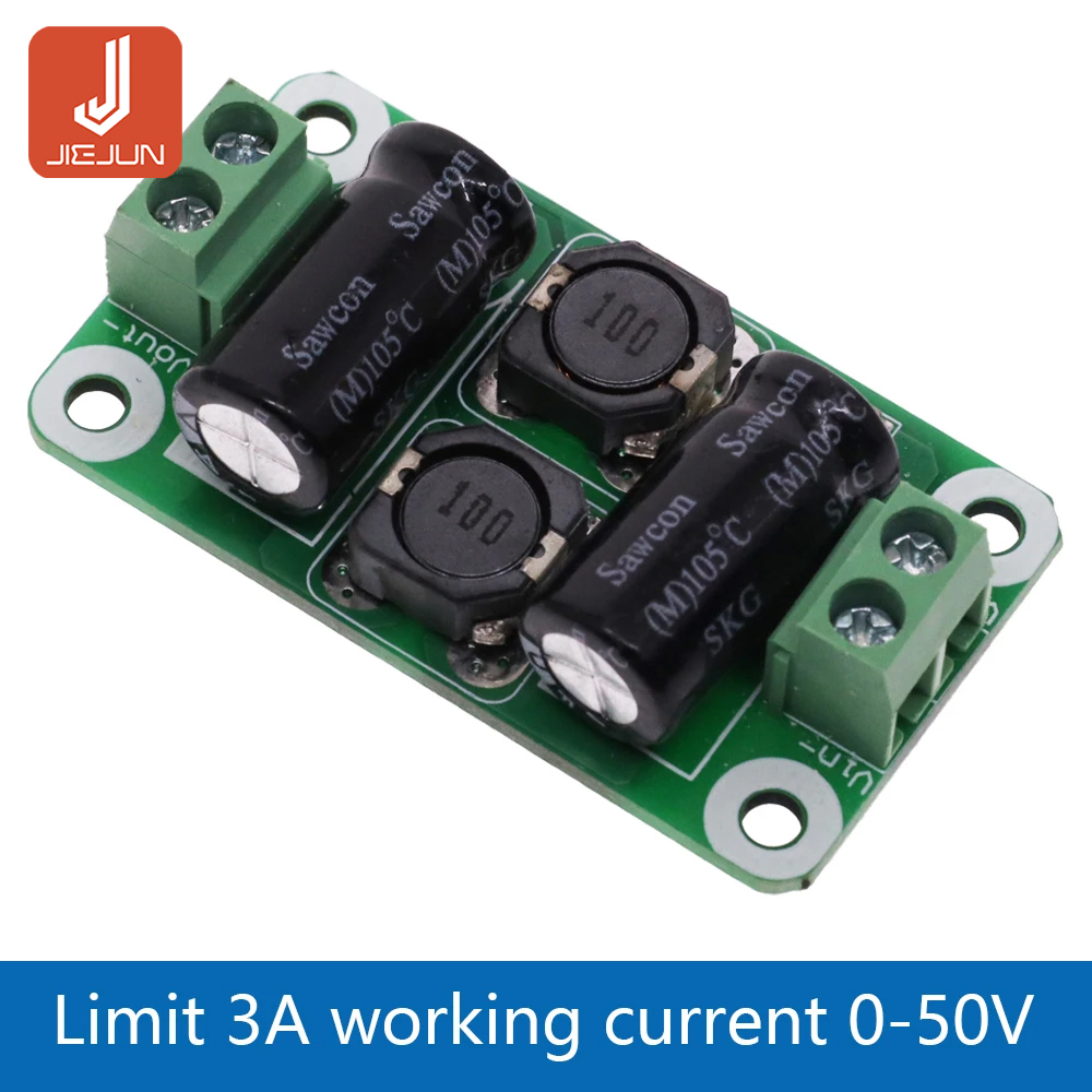 DC Power Filter Board 0-25V/0-50V 2A/3A/4A Class D Power Amplifier ...