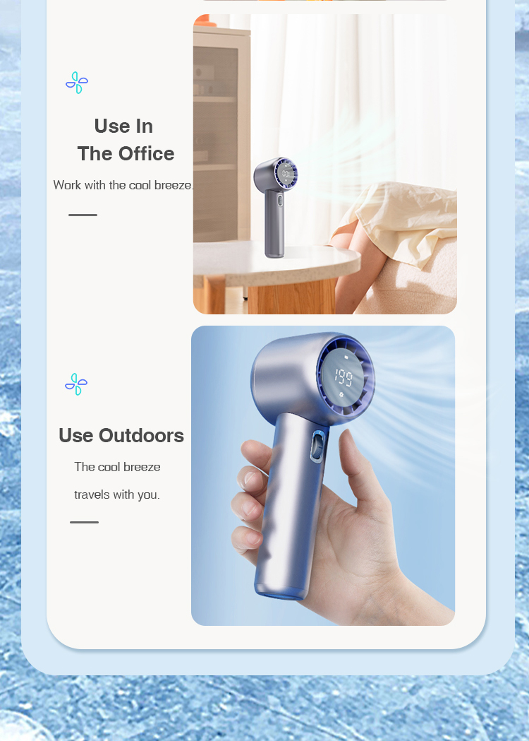 TIXX Mini fan Maliit na fan Handheld Fan Strong Wind Portable With Air ...
