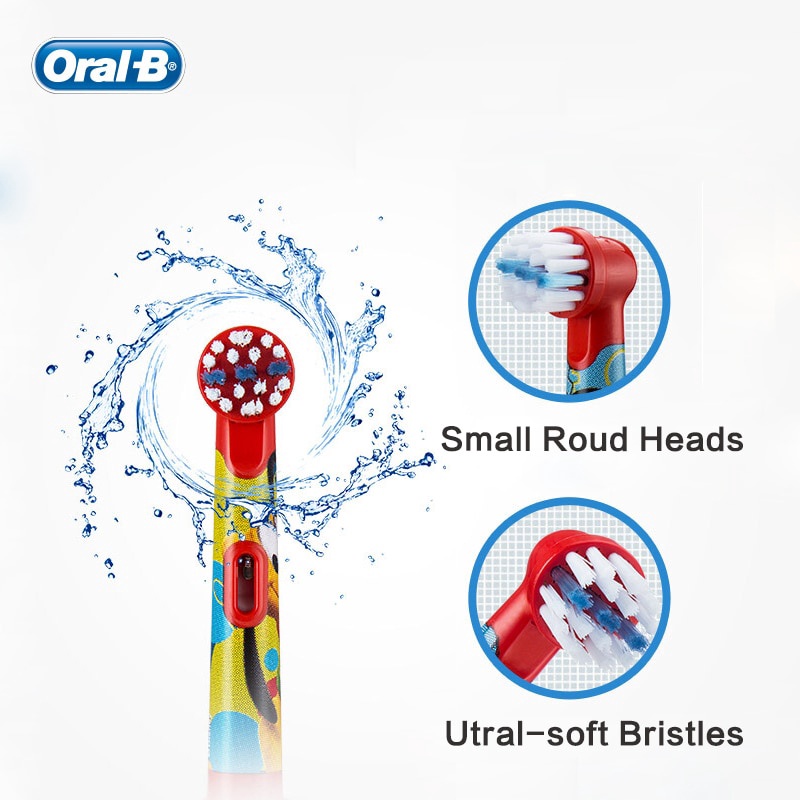 Oral B Kid's Replacement Brush Heads Stages Power EB10 Soft Brush ...
