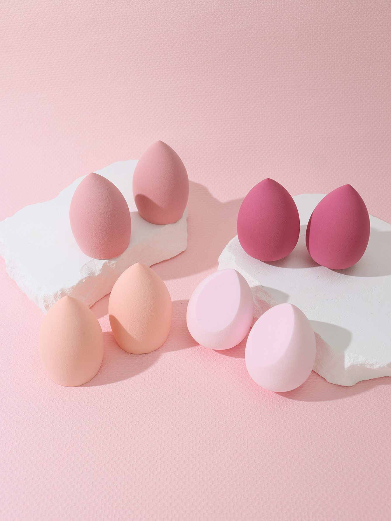 8-Piece Makeup Sponge Set With Storage Box, Wet And Dry Beauty Egg ...