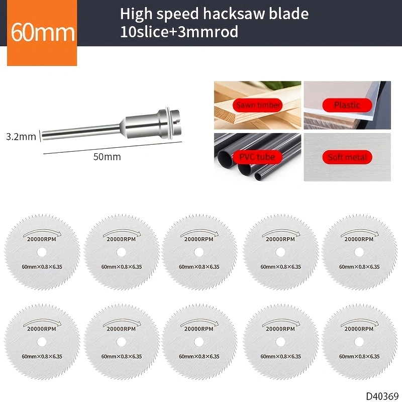 8pcs set Small saw blade electric mill cutting blade high speed steel ...