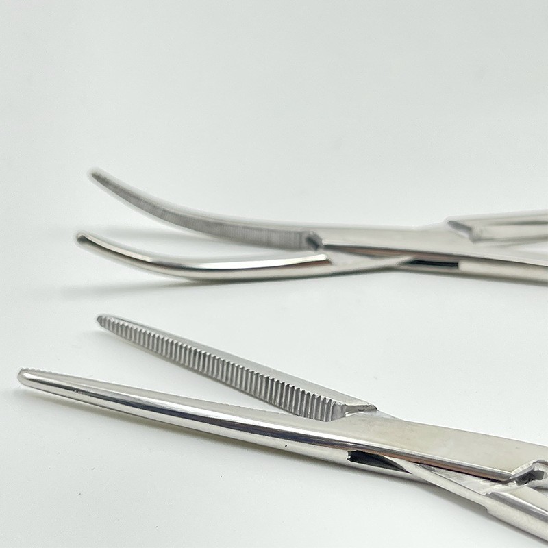 Hemostatic Forceps Medical Stainless Steel Needle Holder Curved ...