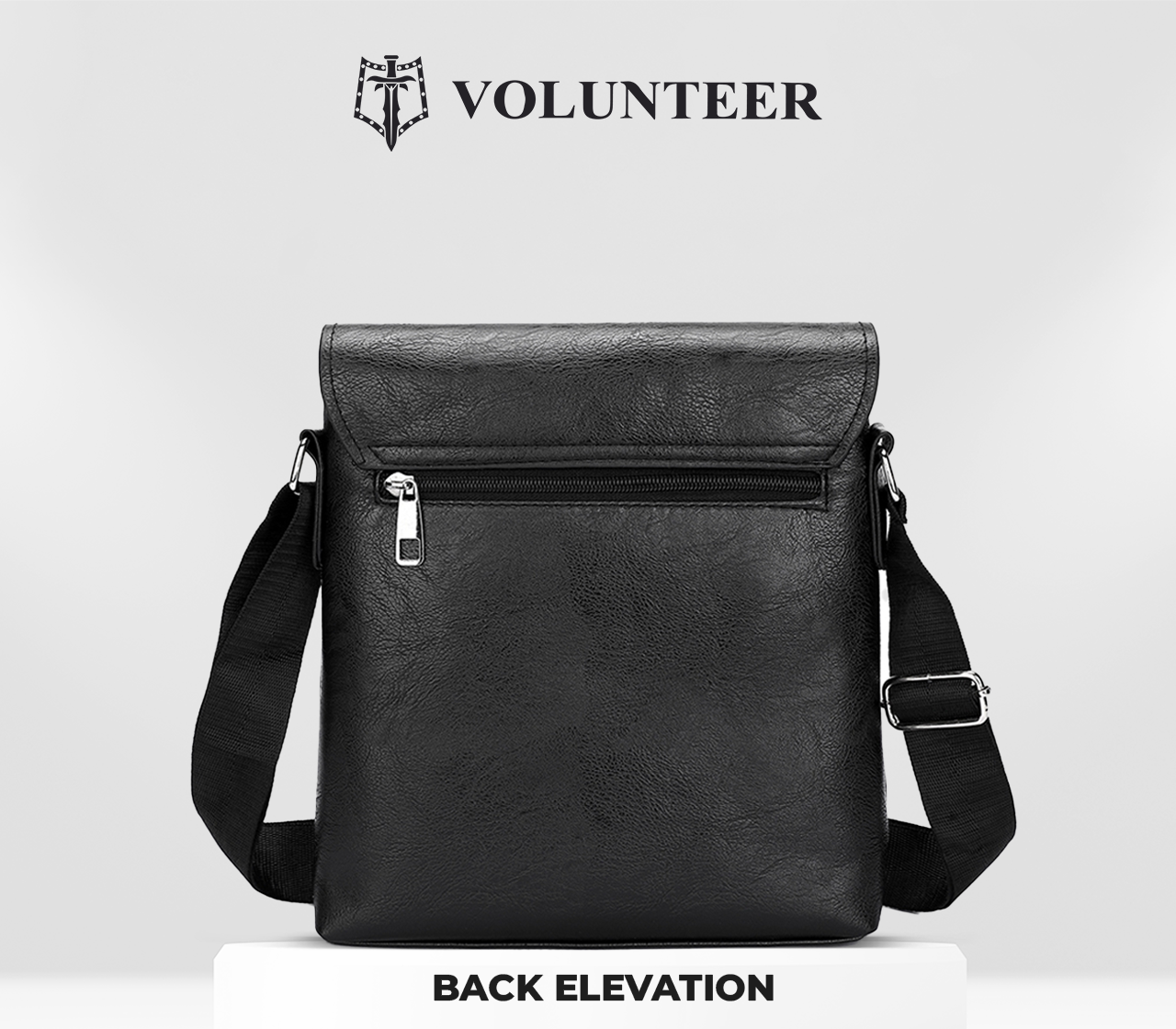 VOLUNTEER PU Leather Crossbody Fashion Sling Bag Business Casual ...