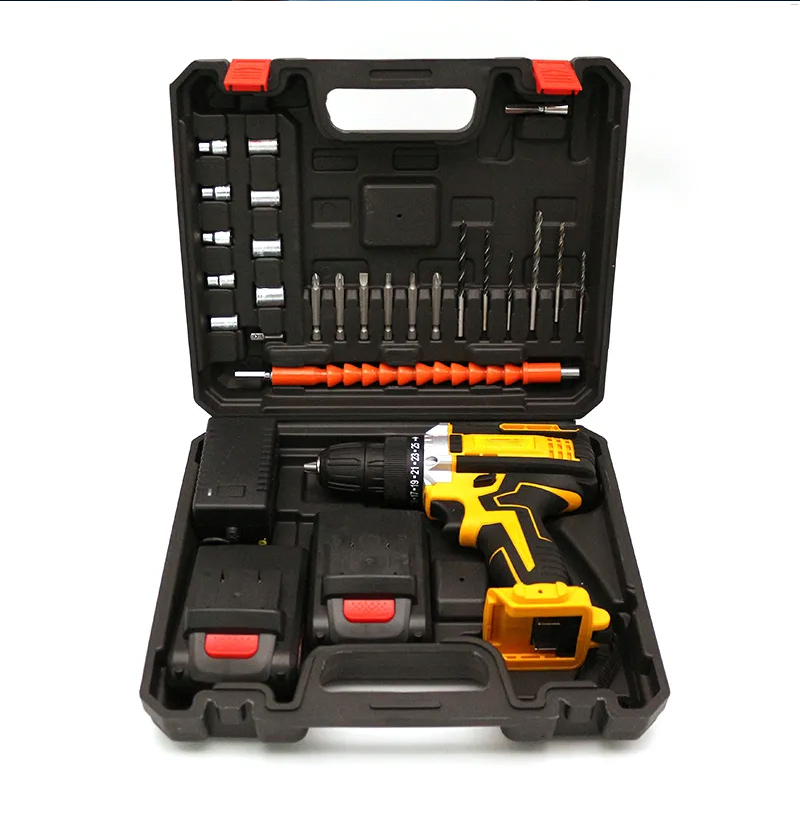 Cordless Drill Tool Kit Set,Power Drill Impact Driver With Home Tool ...