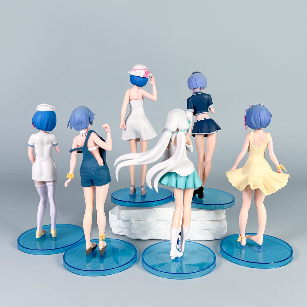 6Pcs/Set 16.5cm Re:Life In A Different World From Zero Anime Figure ...