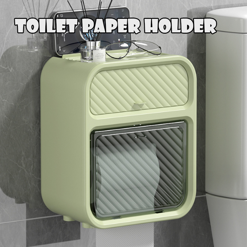 Drawer Waterproof Double-layer Tissue Storage Box for Bathroom Toilet ...