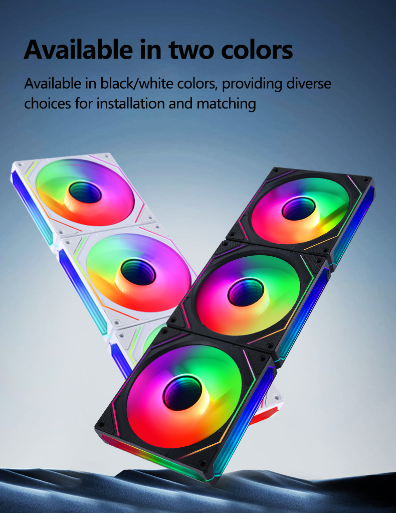 Jungle Leopard Prism 6Pro ARGB CPU Fan 120mm 3-sided Infinite Mirror 5V ...