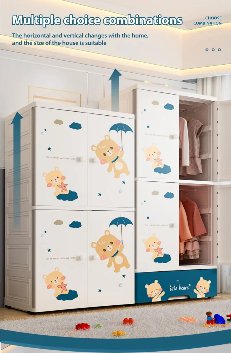 ⭐Baby Clothes Cabinet⭐65-70cm Wardrobe Cabinet For Kids Cartoonish ...