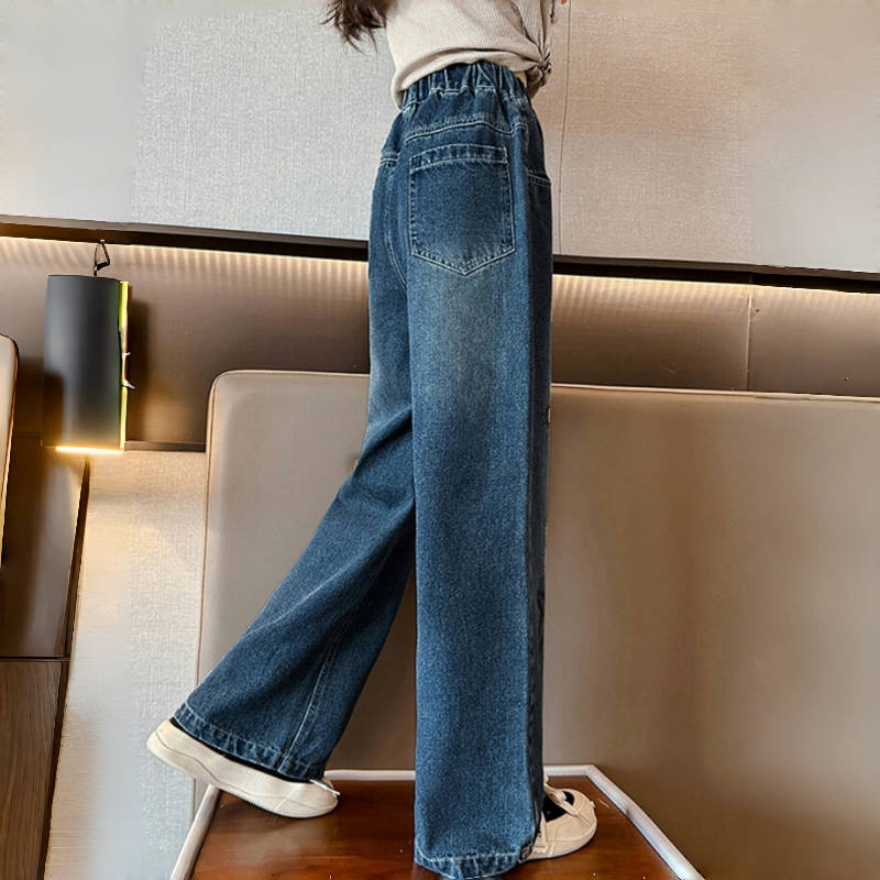 Jeans For Kids Girl Cute Print High Waist Maong Pants For Kids Girl ...