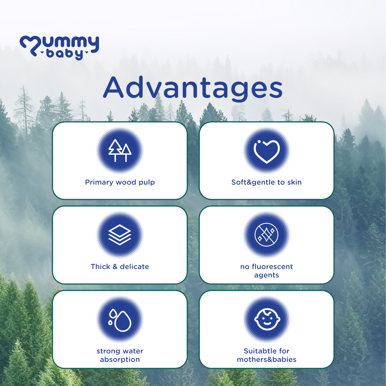 Mummybaby Super Strong and Soft Natural Facial Tissue 4 Layers 10pack ...