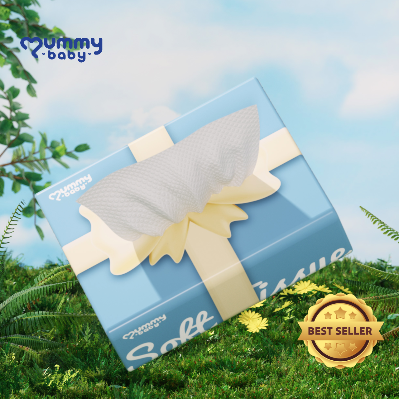 Mummybaby Super Strong and Soft Natural Facial Tissue 4 Layers 10pack ...