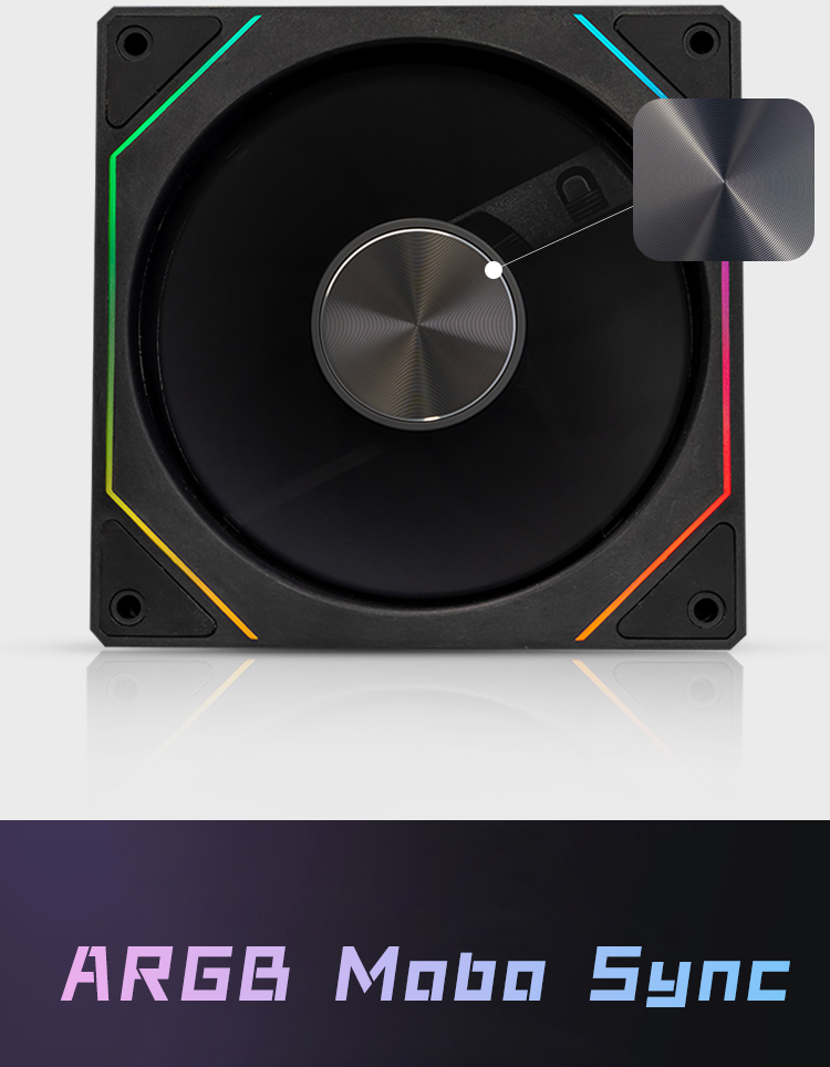 Jungle Leopard Prism 4RS ARGB CPU Fan 120mm Infinity Mirror PC Fan 5V ...