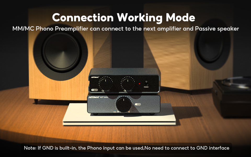 AIYIMA T3 PRO RIAA MM/MC Phono Preamplifier Vinyl Record Player Stereo ...