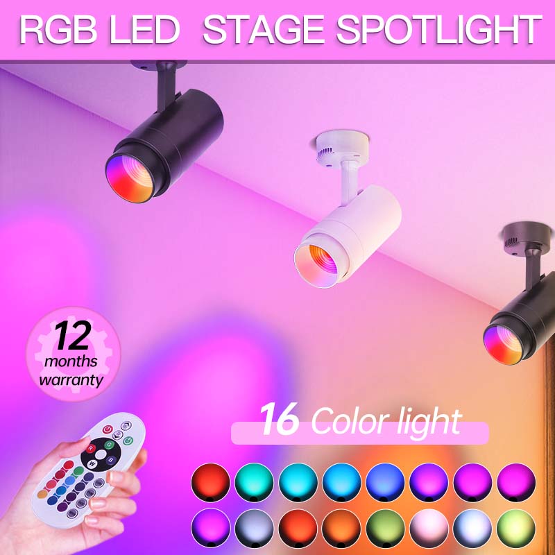 Whole Set RGB Track Light Spotlight Colorful Lamp Stage Lighting ...