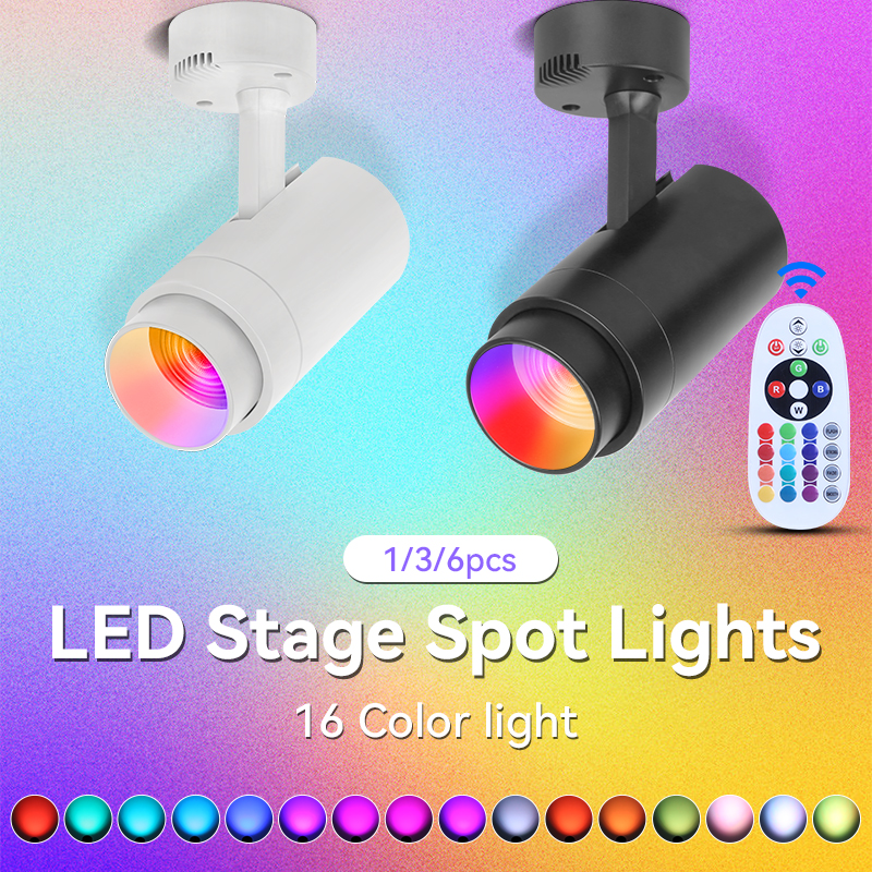 Whole Set RGB Track Light Spotlight Colorful Lamp Stage Lighting ...