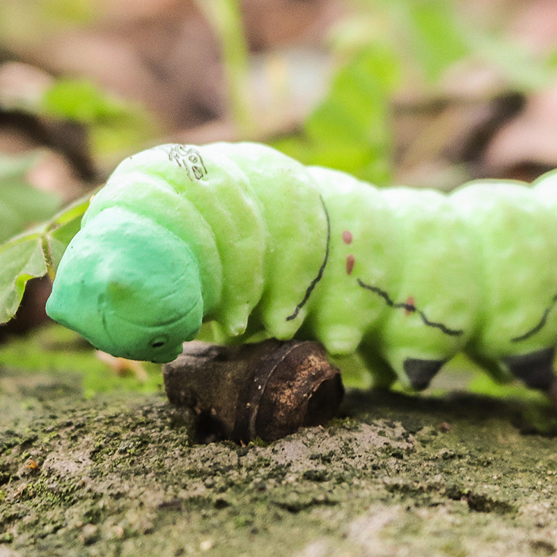 soft rubber caterpillar flesh worm slug ailanthus silkworm simulation ...