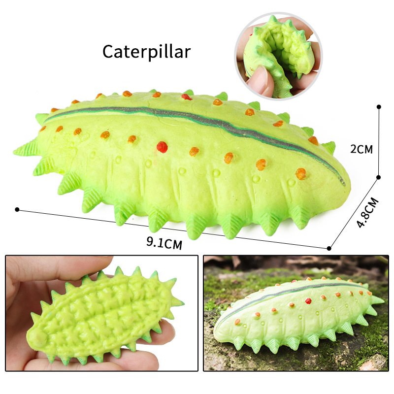 soft rubber caterpillar flesh worm slug ailanthus silkworm simulation ...