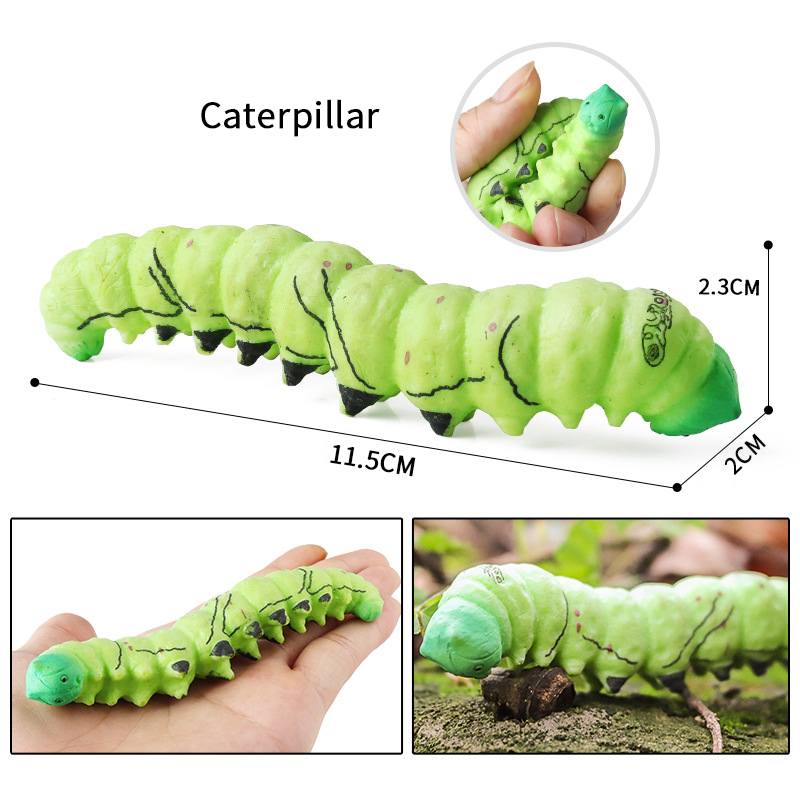 soft rubber caterpillar flesh worm slug ailanthus silkworm simulation ...