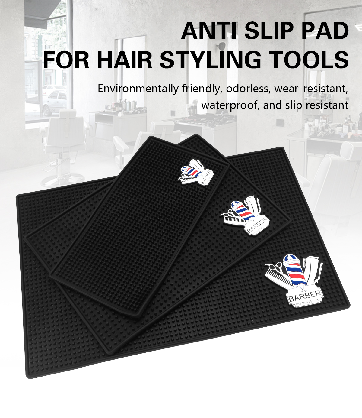 Spot #Salon Hairdressing Tools Anti-slip Mat Retro Oil Head Clipper ...
