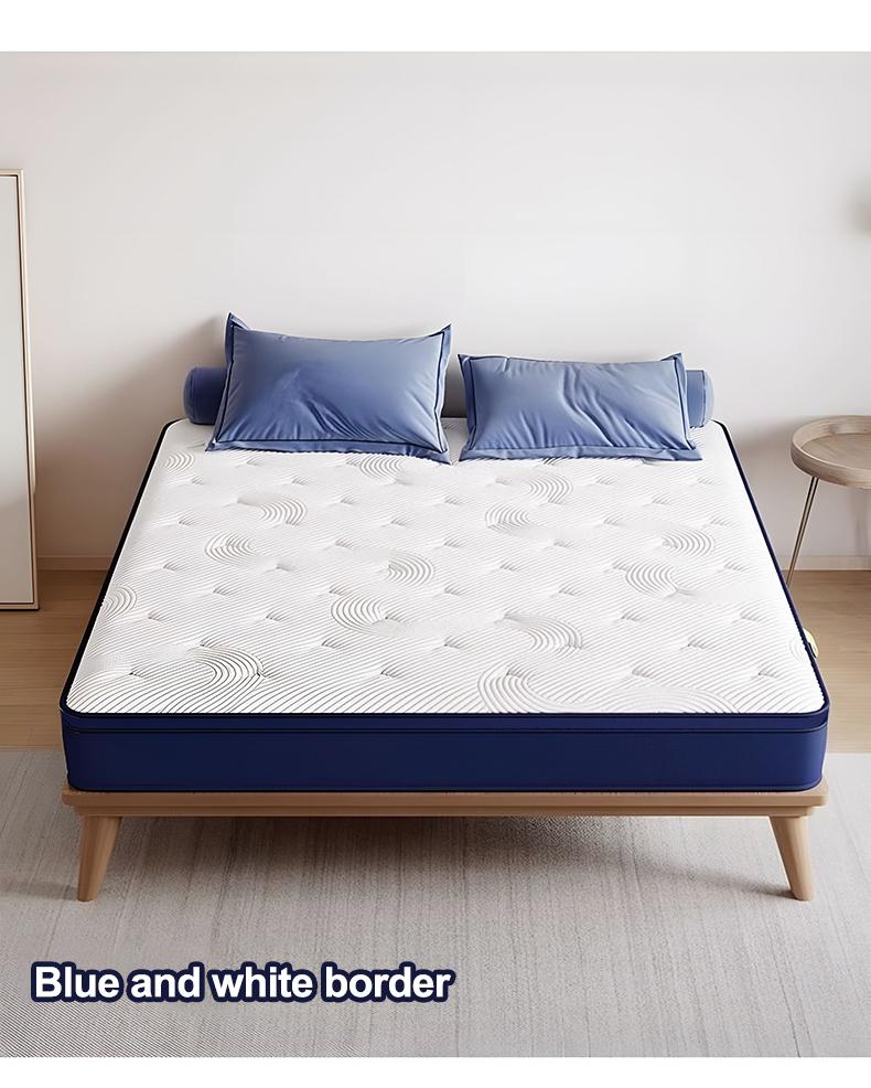 Dreame 9.5 Inch Blue Foam Spring Mattress Medium Hardness Ridge ...