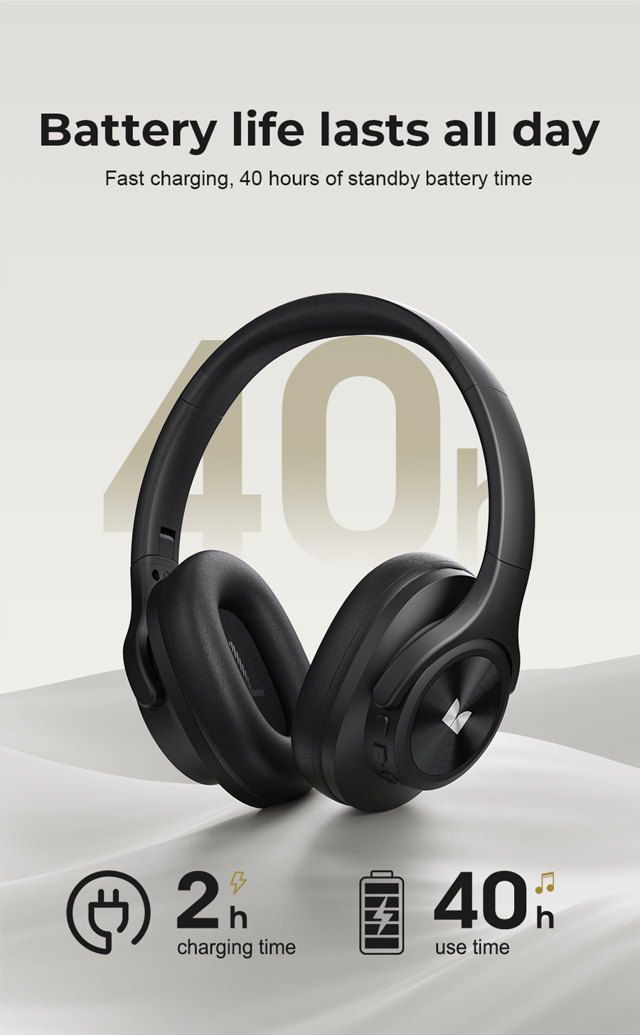 Monster MISSION 200 Bluetooth Headphone Wireless Headphone Gaming Low Latency Music Noise ...